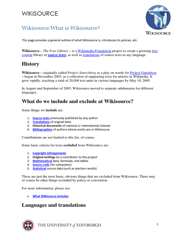 Wikisource Guidance | PDF | Fair Use | Copyright Law