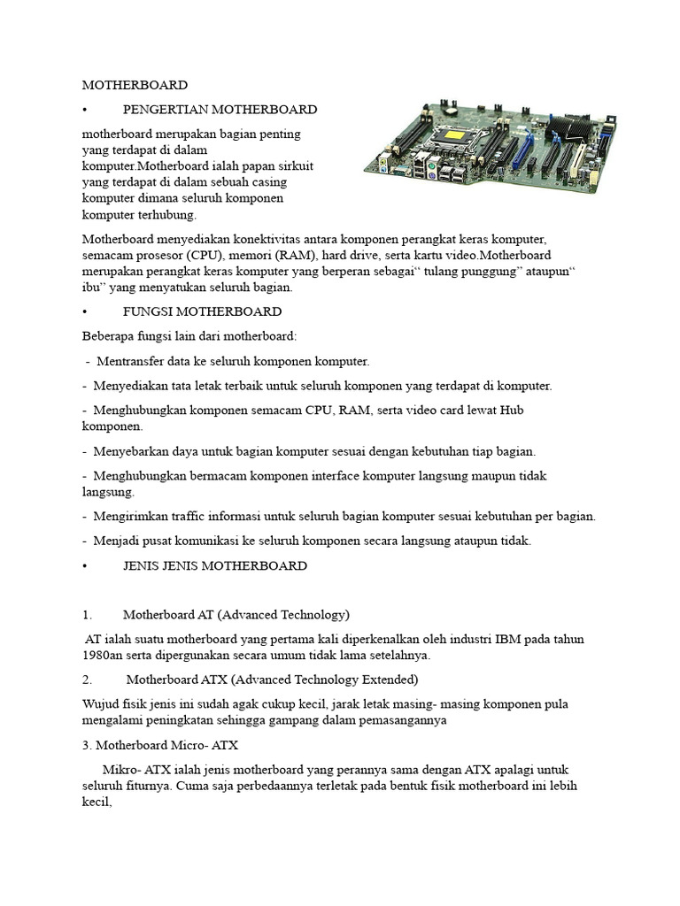 Mobo | PDF | Komputer