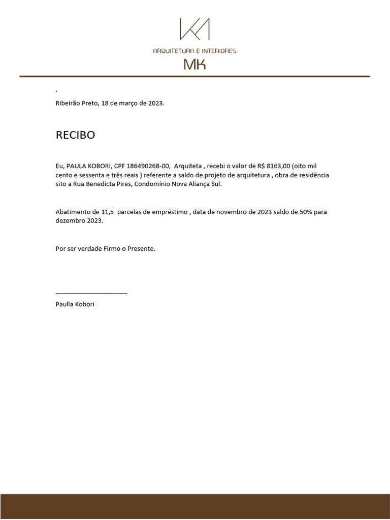 RECIBO 2 RODRIGO | PDF