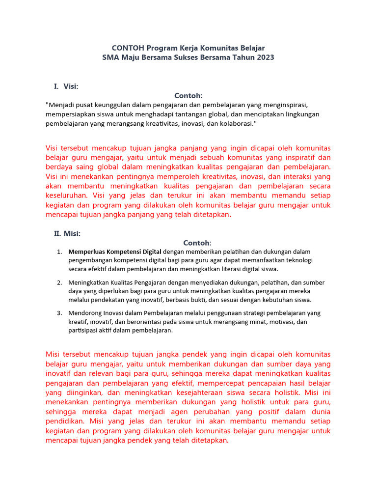 Program Komunitas Belajar SMA | PDF | Karier & Perkembangan | Seni