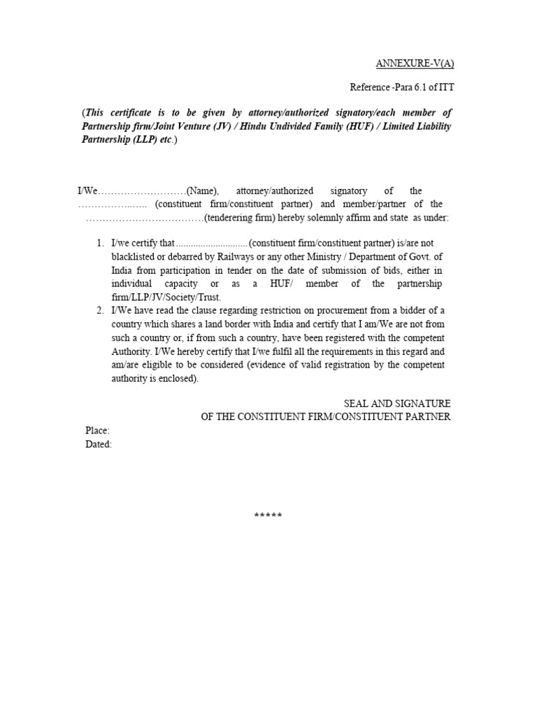 Annexure V (A) | PDF | Business | Finance & Money Management