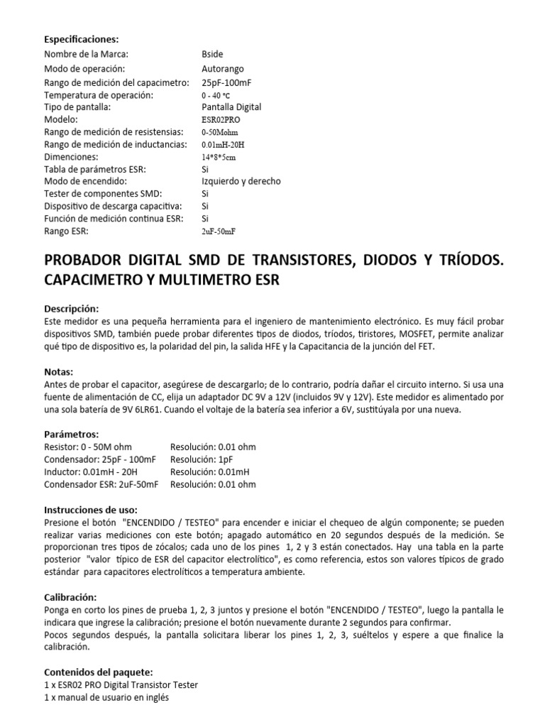 SMD Meter | PDF | Condensador | Transistor