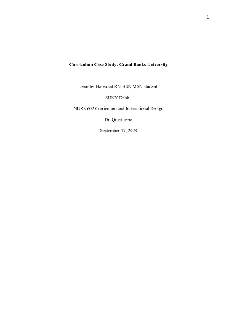 Curriculum Case Study | PDF