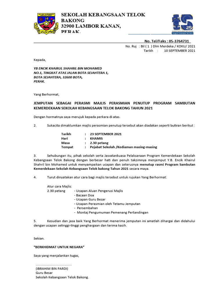 Surat Jemputan Merdeka | PDF