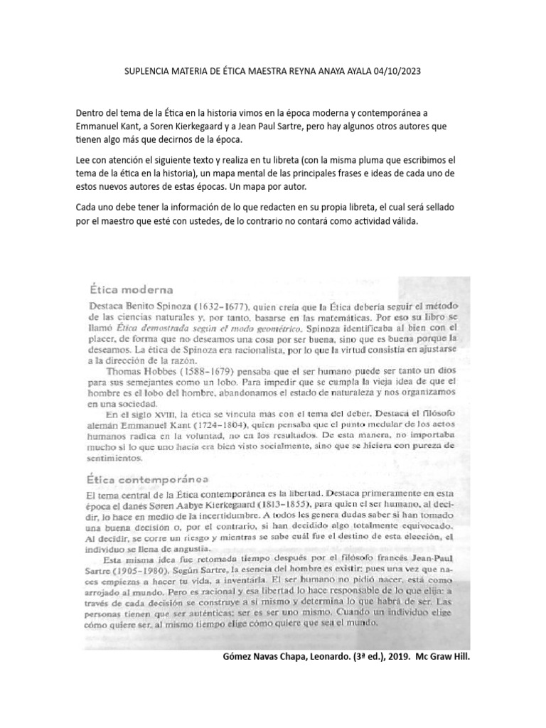 Suplencia Materia de Ética Maestra Reyna Anaya Ayala 04 | PDF | Libros ...