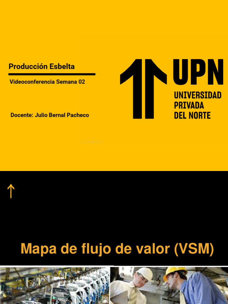 2. Semana 2_mapa de Flujo de Valor (Vsm) - 2022 Upn | PDF | Inventario | Lean Manufacturing