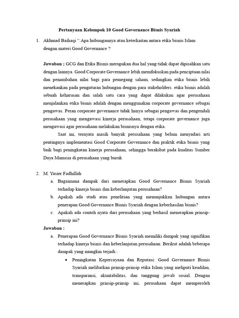 Jawaban Pertanyaan GGBS | PDF | Pengelolaan Keuangan & Uang