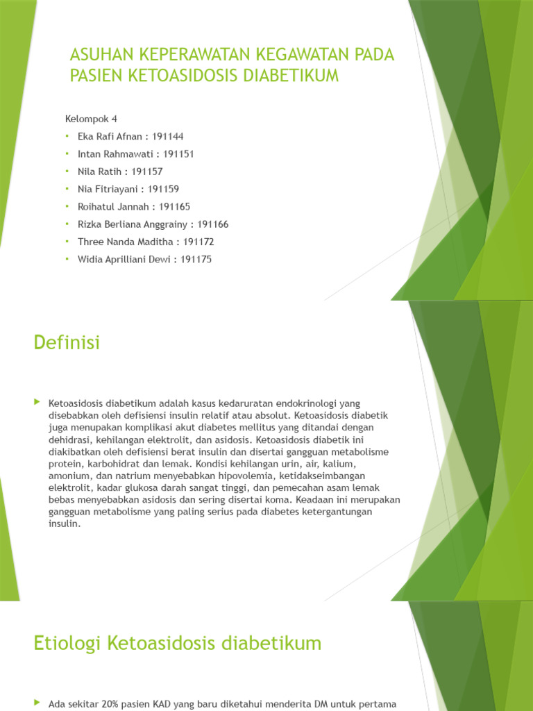 Asuhan Keperawatan Kegawatan Pada Pasien Ketoasidosis Diabetikum | PDF