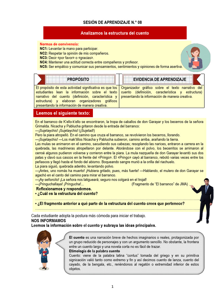 Ficha 08-Cuento-2° | Descargar gratis PDF | Cuentos