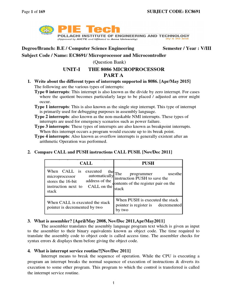 MP&MC | PDF | Binary Coded Decimal | Assembly Language