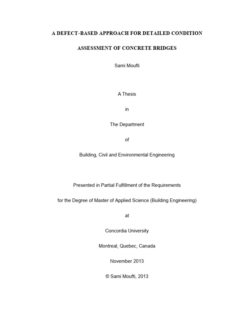 A Defect-Based Approach For Detailed Condition Assessment of Concrete Bridges | PDF