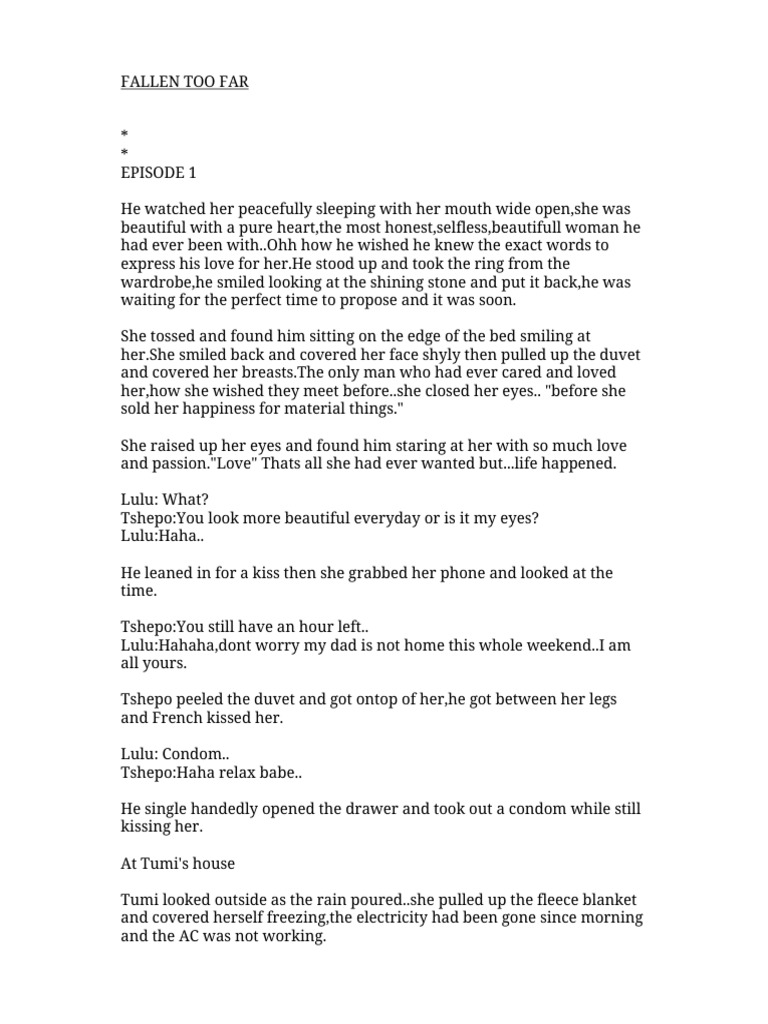 Fallen Too Far | PDF