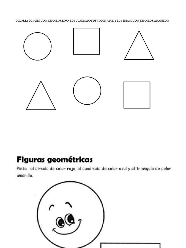 Colorea Los Círculos de Color Rojo | PDF