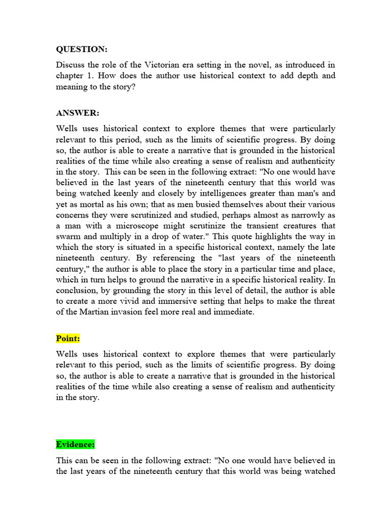 PEEAL Paragraph Example | PDF