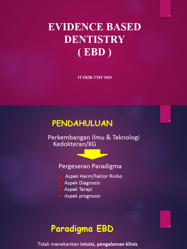 Evidence Based Dentistry | PDF
