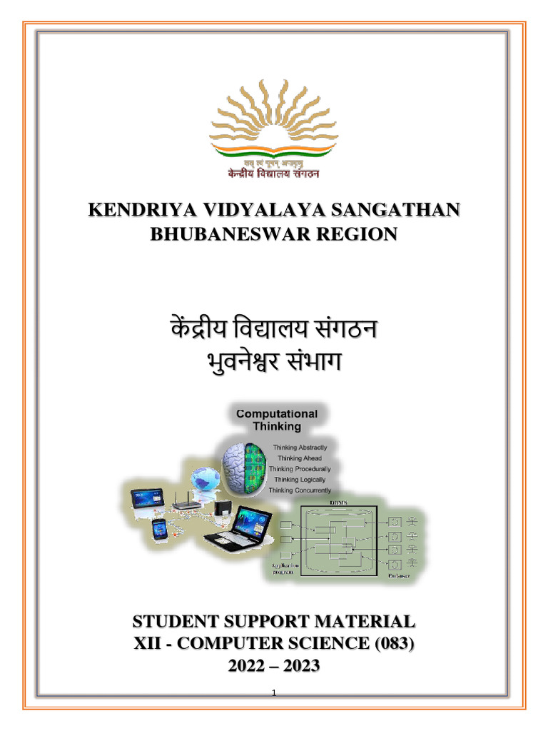 Studymaterial Cs Xii 2022 23 Robbsr | PDF