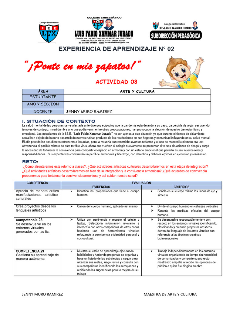 Exper 2 Actividad 3 Jenny | Descargar gratis PDF | Aprendizaje | Salud mental
