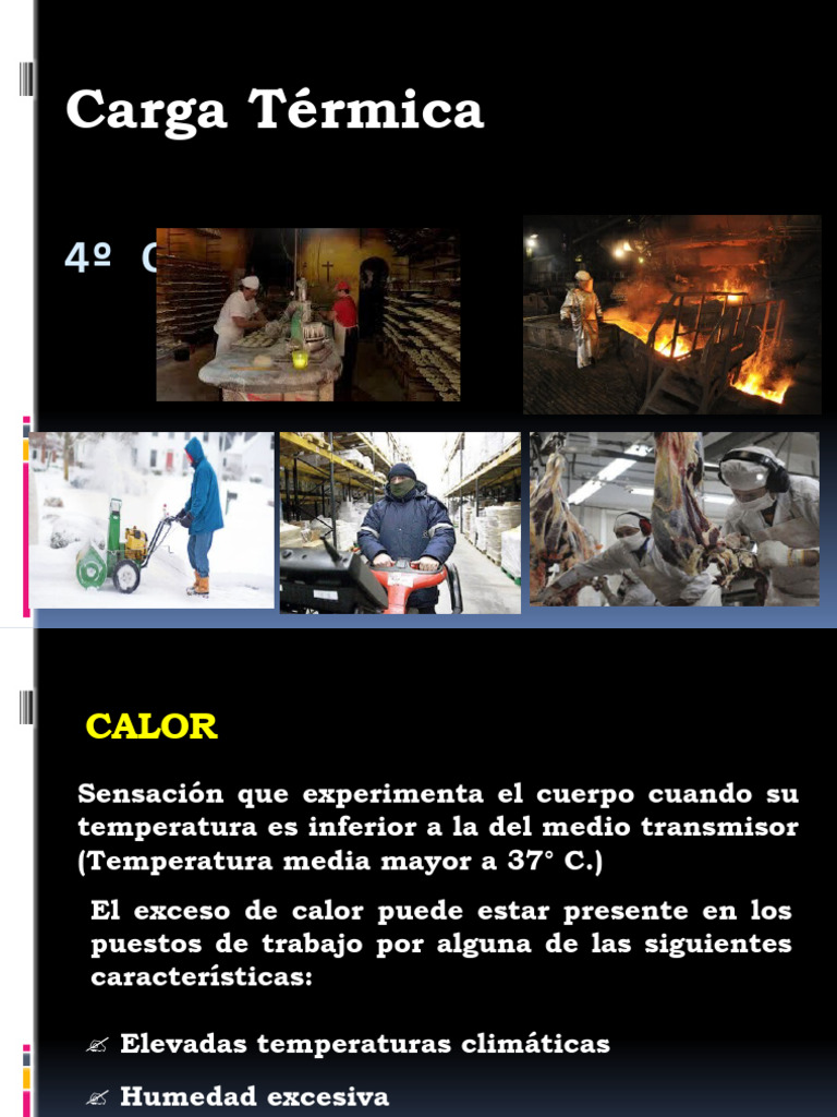 5 Carga Térmica 5º Clase | PDF | Temperatura | Calor