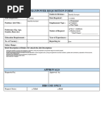 HR-MRF (Manpower Request Form) | PDF