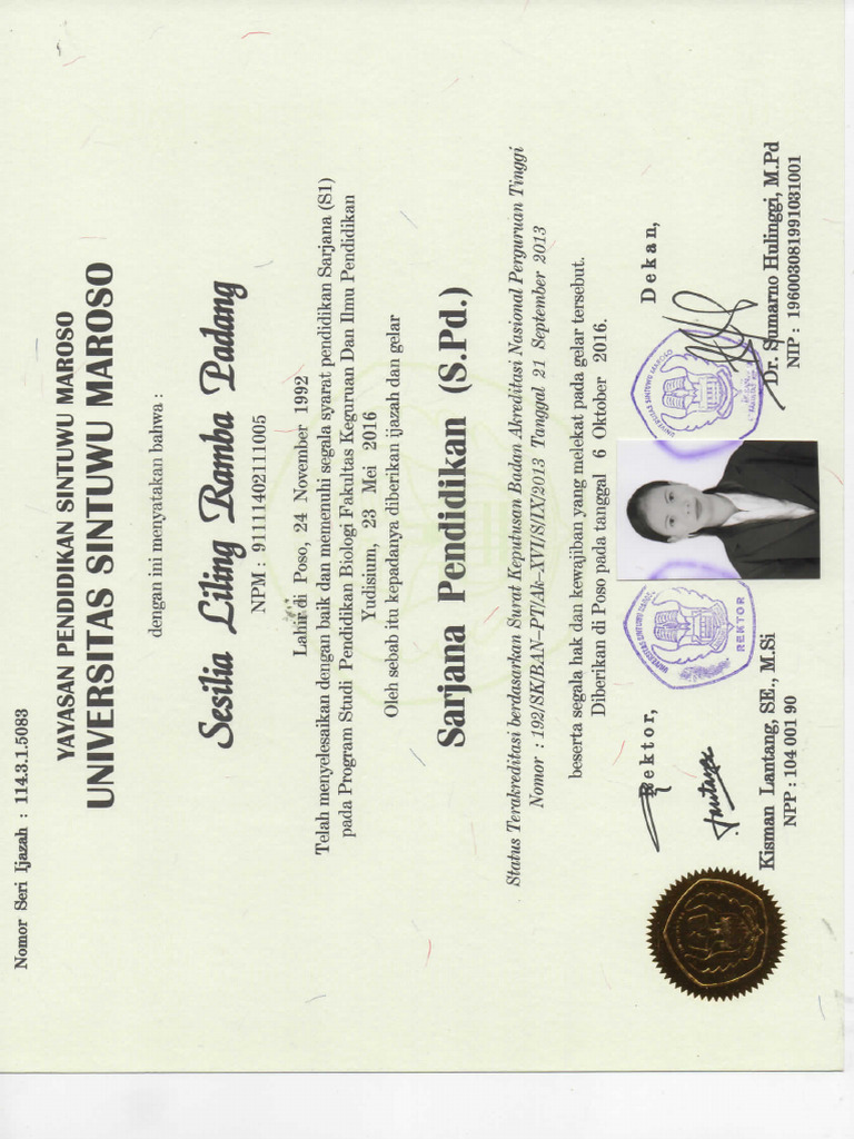 Ijazah Dan Transkip Nilai | PDF Ijazah Dan Transkip Nilai | PDF