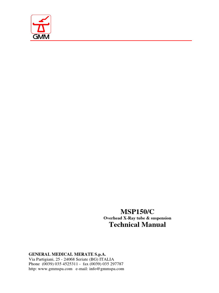 Msp150-c Inst en RX GMM | PDF | Medical Device | Manual Transmission