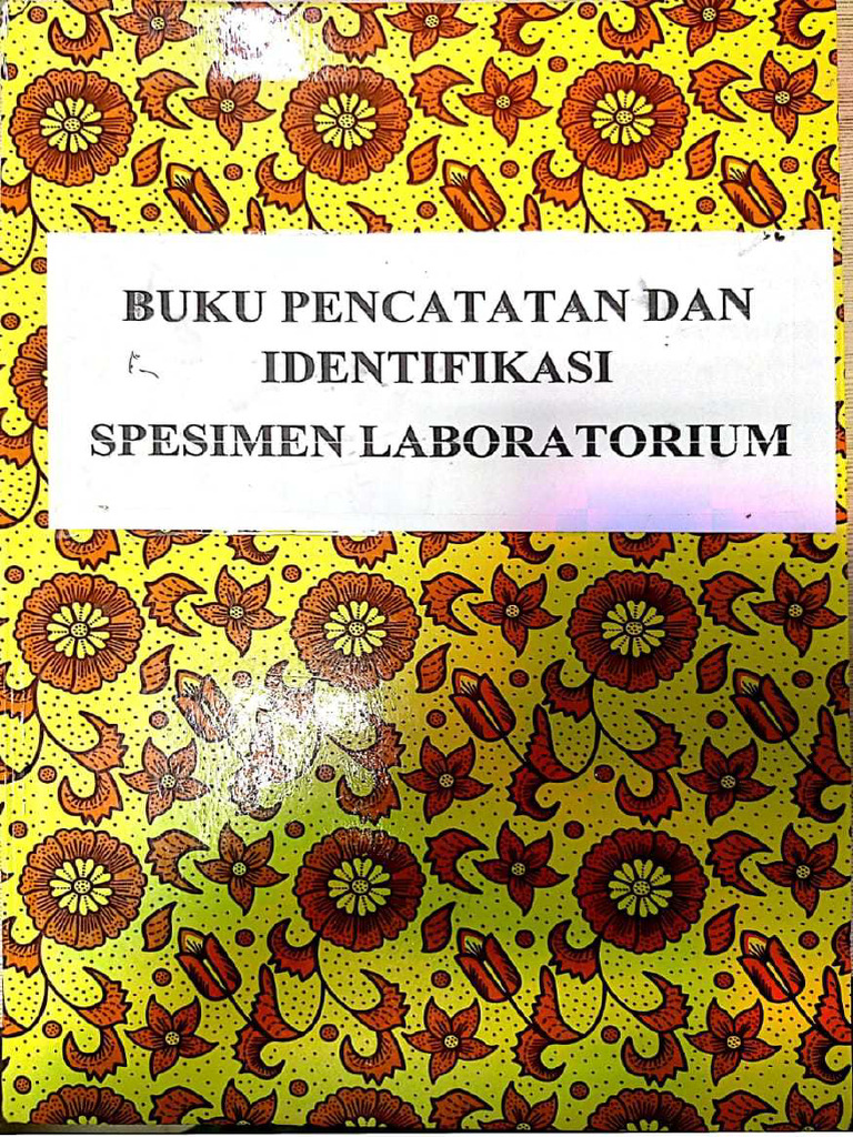 Buku Register Spesimen Lab | PDF