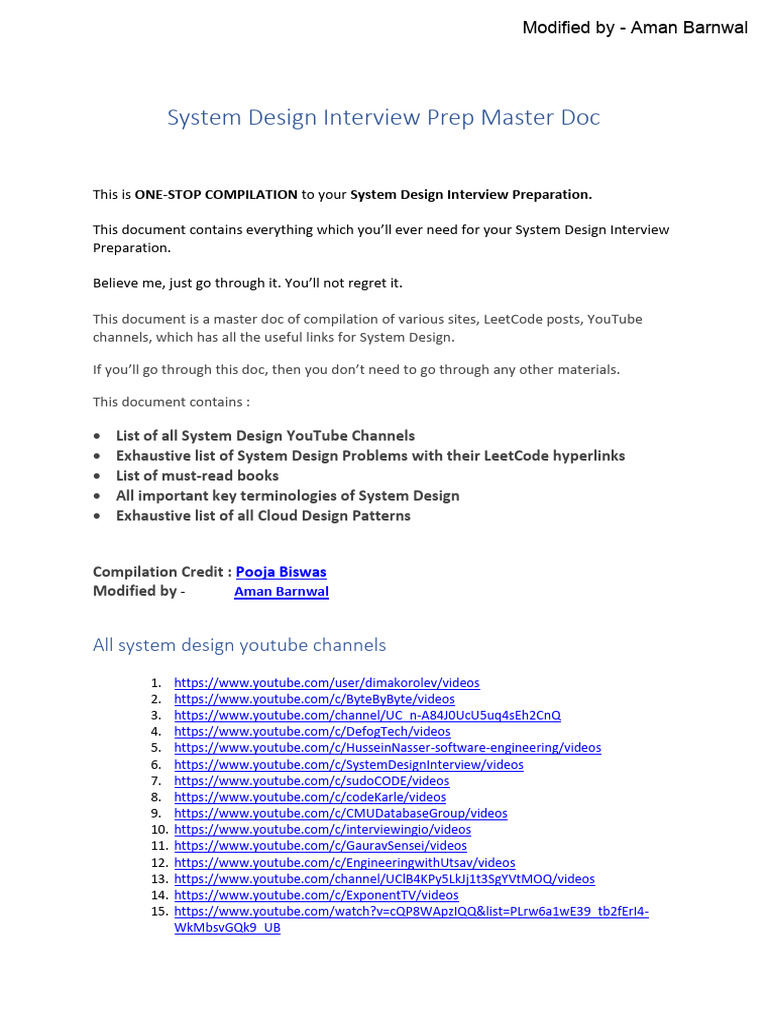 System Design NOTES | PDF