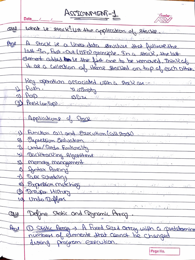 DSA Assignment 1 | PDF