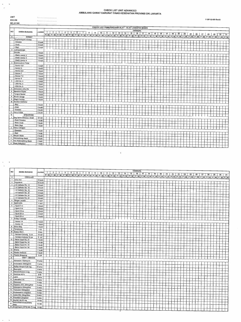 Daftar Obat Emergency | PDF