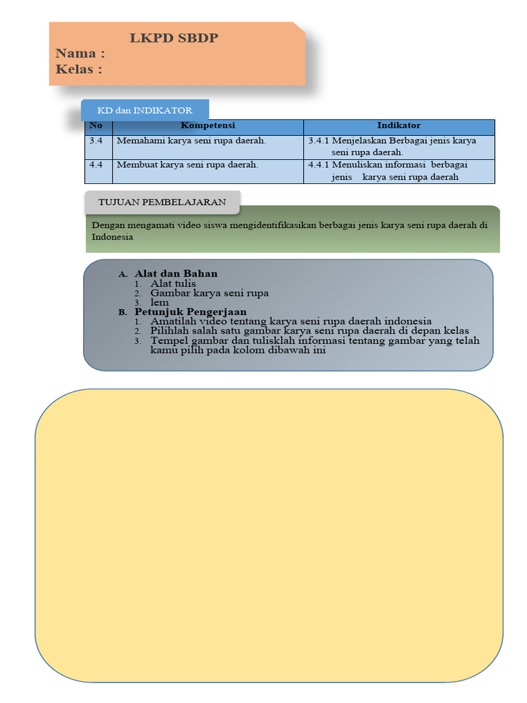 LKPD SBDP | PDF