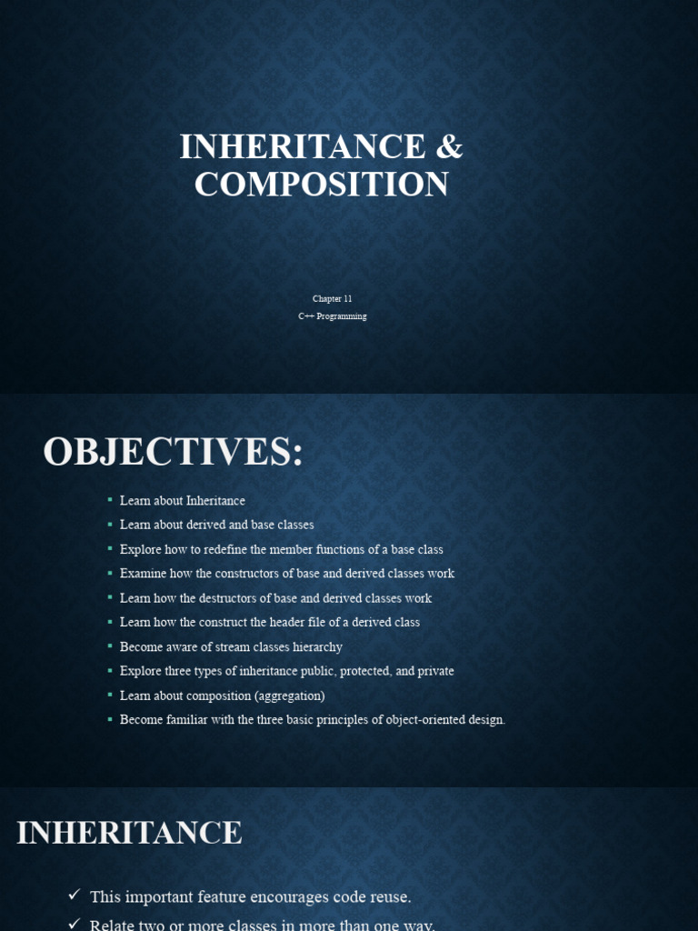Chapter 11 Inheritance | PDF | Inheritance (Object Oriented Programming ... Chapter 11 Inheritance | PDF | Inheritance (Object Oriented Programming ...