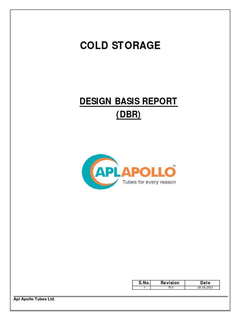 Design Basis Report - Cold Store | PDF | Structural Load | Earthquake ...