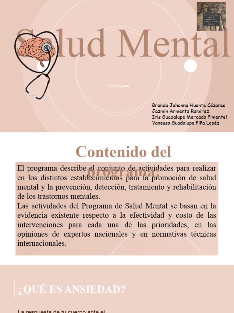 Salud Mental 1 | PDF