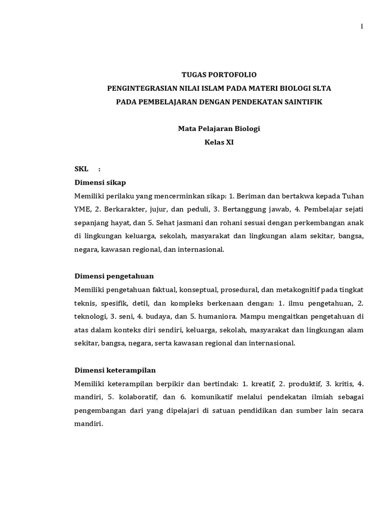 Alfi Arifatullaili - PORTOFOLIO & RPP | PDF