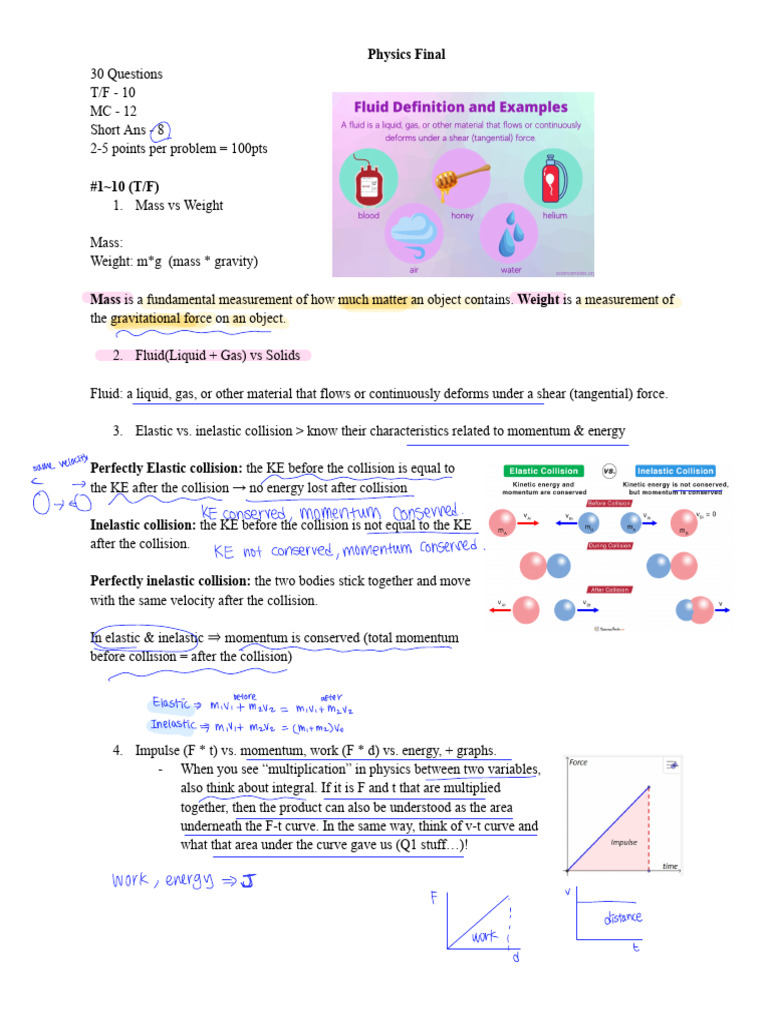 Physics Study guide | PDF