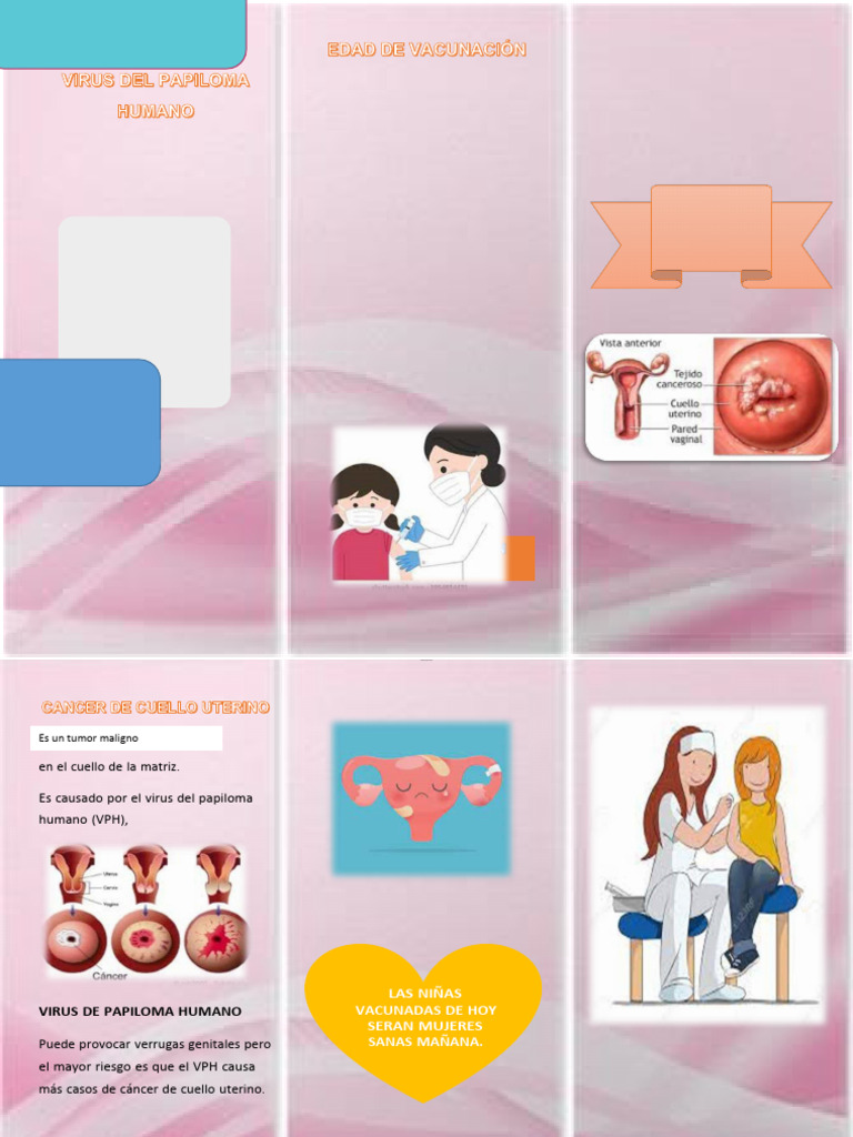 Triptico Cancer de Cuello Uterino | PDF Triptico Cancer de Cuello Uterino | PDF
