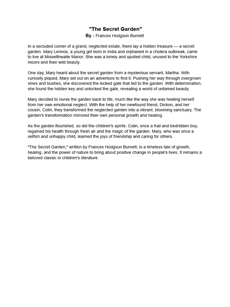 The Secret Garden | PDF