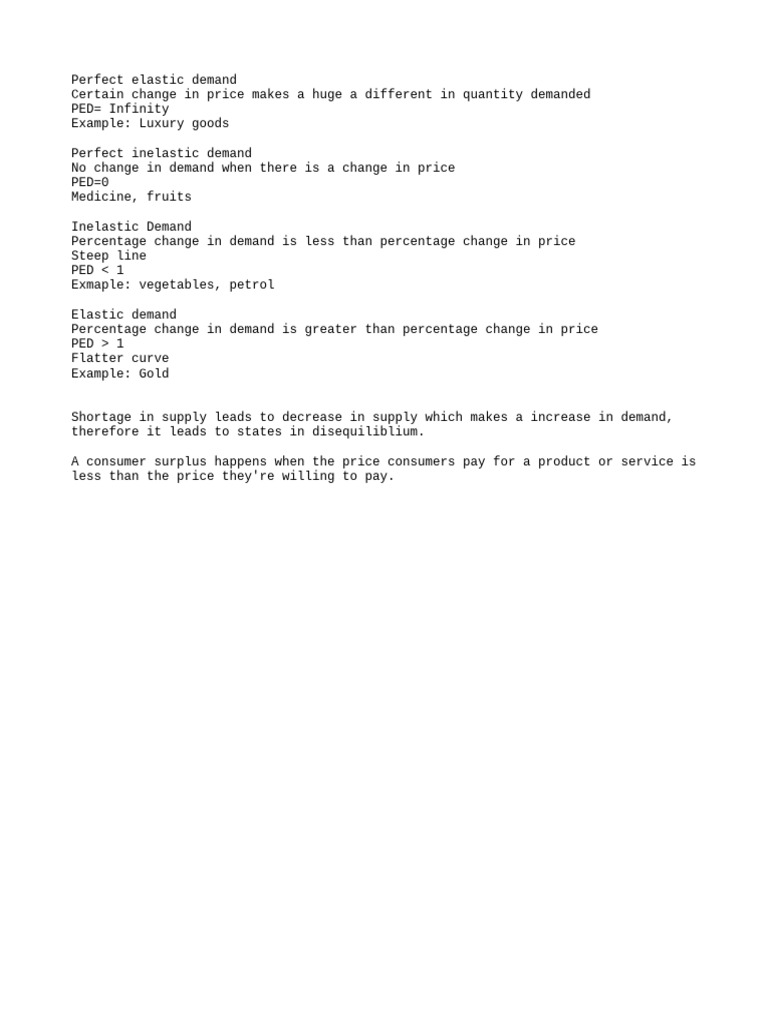 Perfect Elastic Demand | PDF | Finance & Money Management