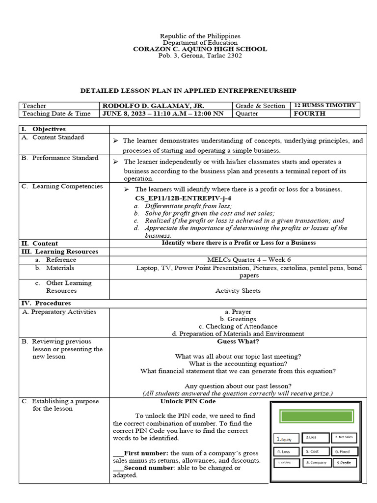 DLP Cot 060523 | PDF