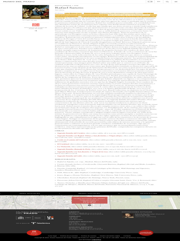 Rafael Sanzio - Museo Nacional Del Prado | PDF | Rafael | Renacimiento