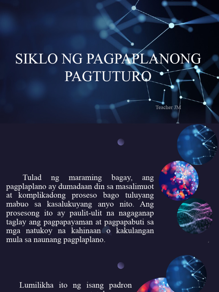 Siklo NG Pagpaplanong Pagtuturo | PDF
