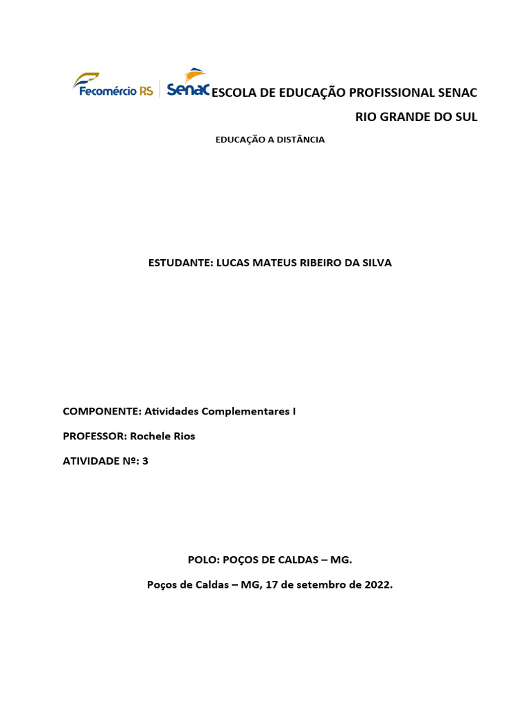 Atividade ACP3 Lucas | PDF