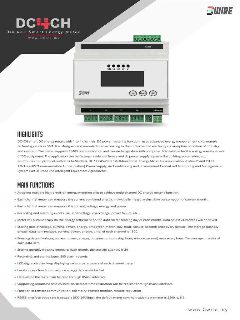 DC4CH - Datasheet | Download Free PDF | Power Supply | Manufactured Goods