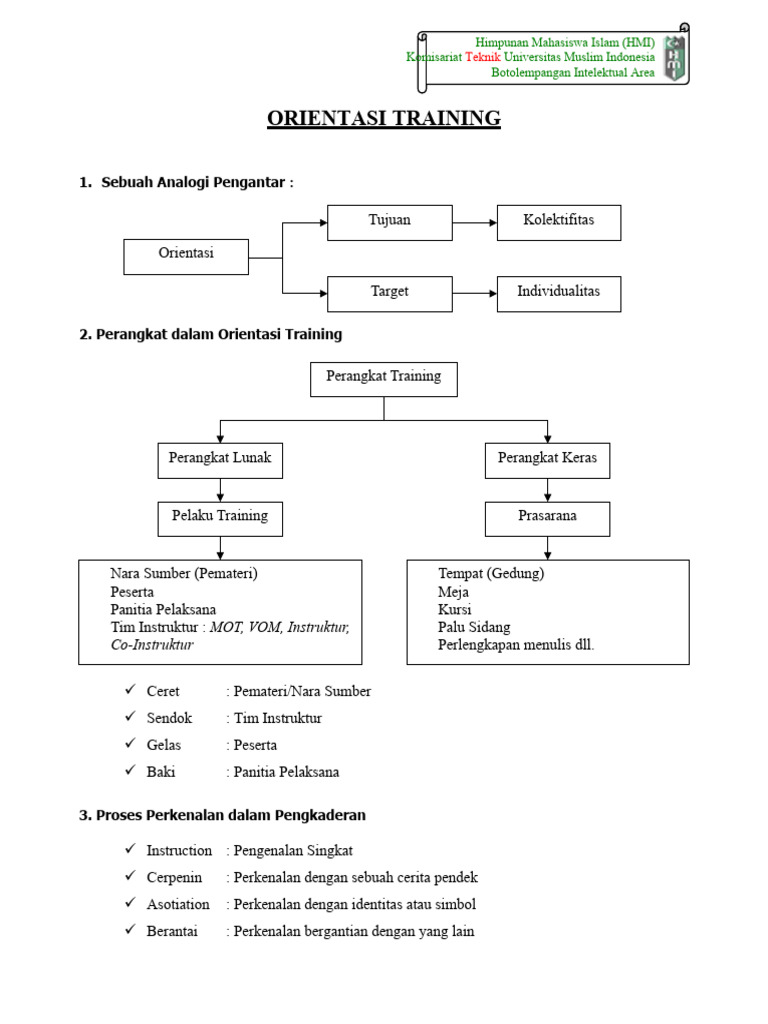 Orientasi Training | PDF