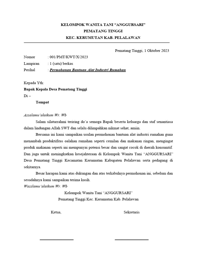 Umkm Proposal | PDF