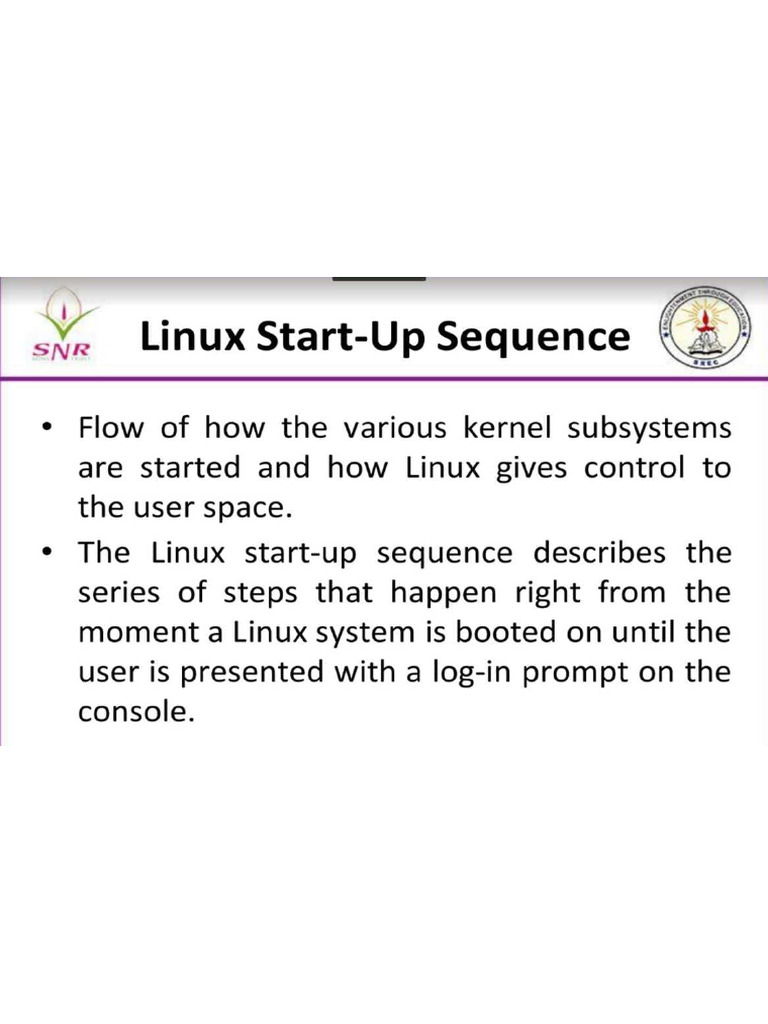 Linux Startup Sequence (1) | PDF