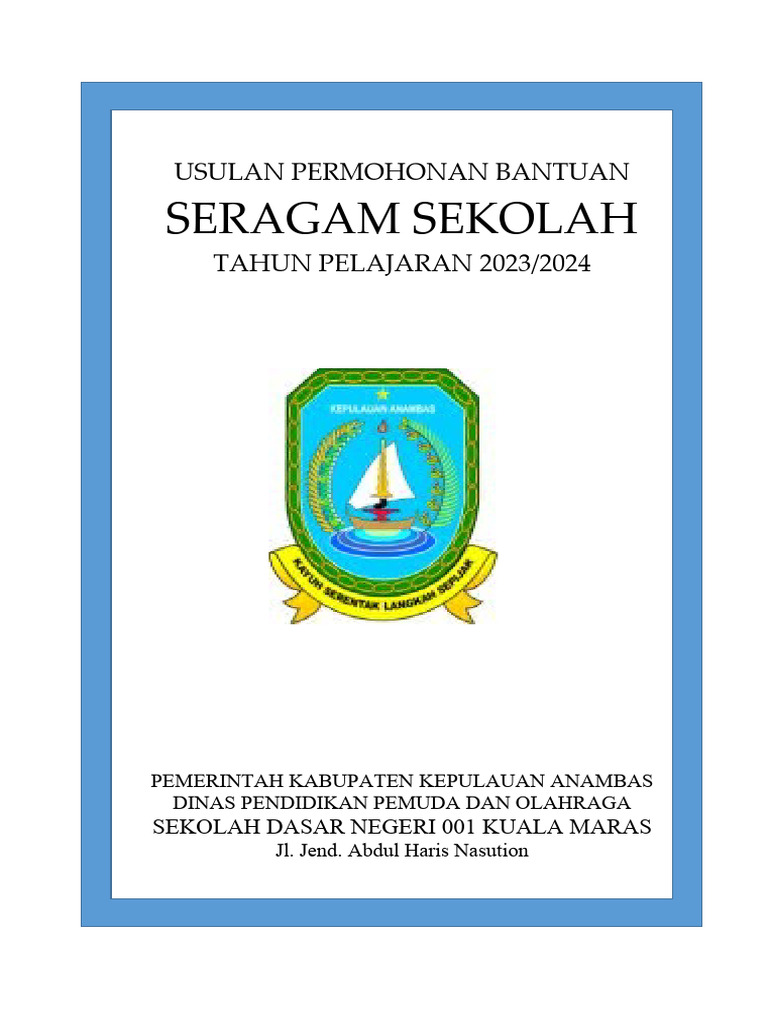 Proposal Seragam Sekolah | PDF