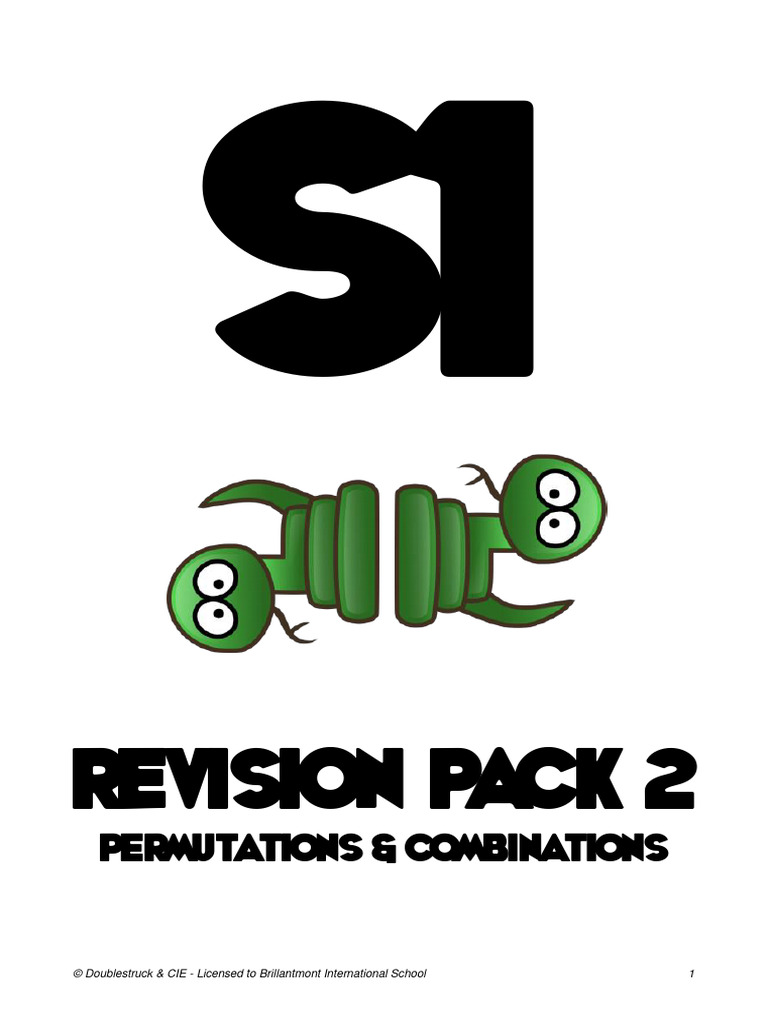 s1 Revision Pack 2 - Permutations Combinations | PDF | Arithmetic ... s1 Revision Pack 2 - Permutations Combinations | PDF | Arithmetic ...