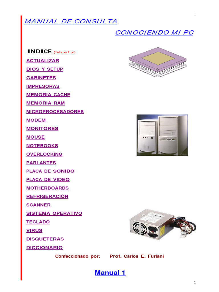 Manual de Consulta para PC | PDF | Red de computadoras | Línea de ...