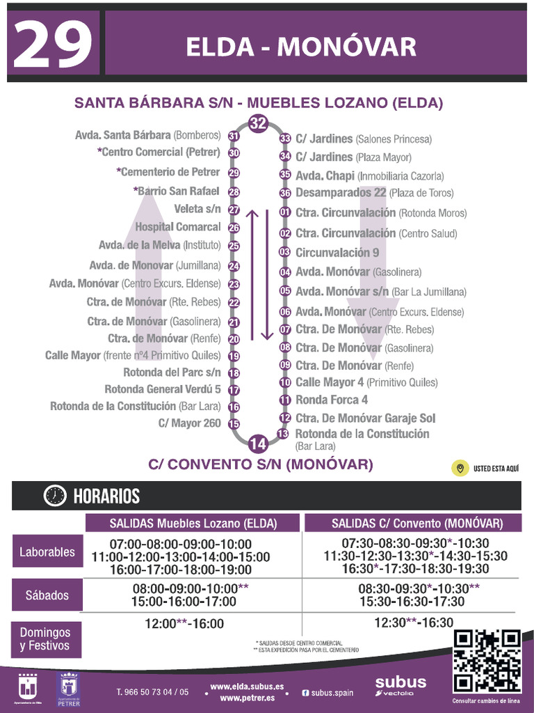 Autobús Monovar | PDF